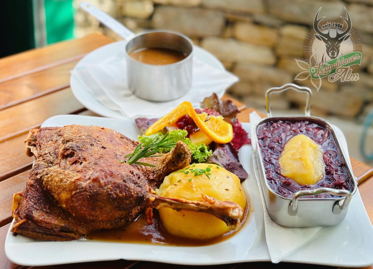 Multilanguage Menu DE - XXL Restaurant Leopoldauer Alm